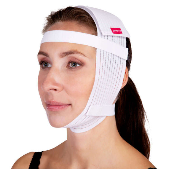 Compression garments for facial surgery